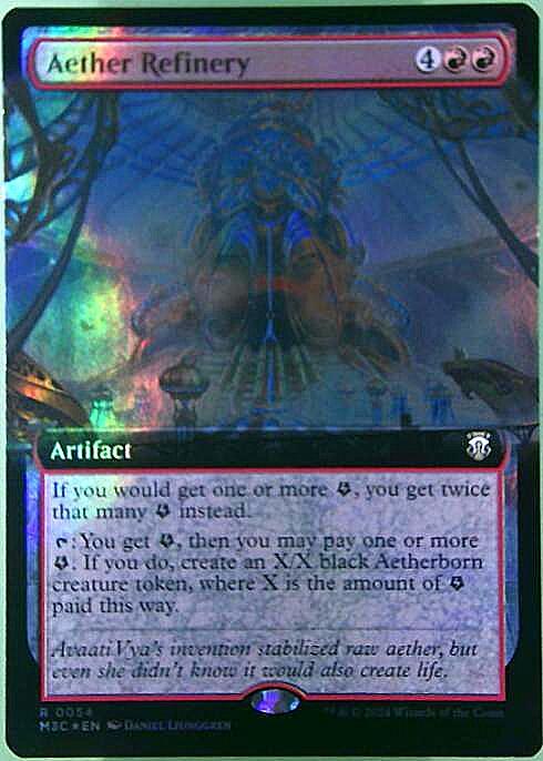 (M3C)Aether Refinery(0054)(リップル)(拡張枠)(F)/霊気の精錬所 | (FOIL)神話レア・レア | ドラゴン ...